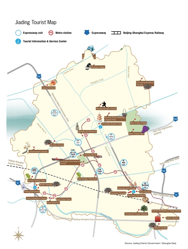 [图]Jiading Tourist Map--嘉定报
